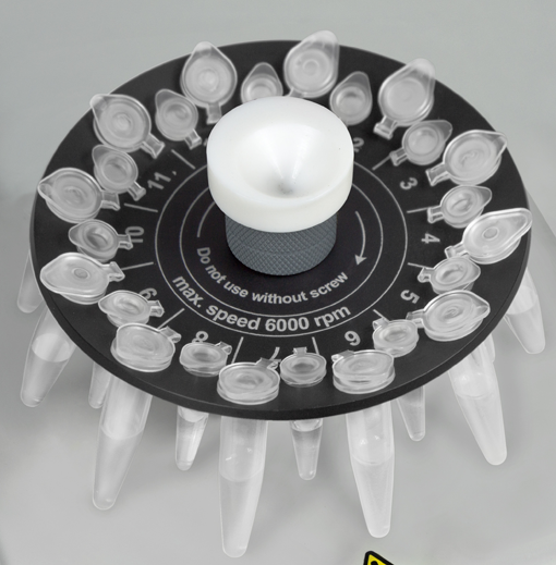 Mini centrifuge and vortex for PCR-diagnostics expertiments