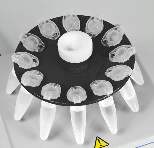 Mini centrifuge and vortex for PCR-diagnostics expertiments